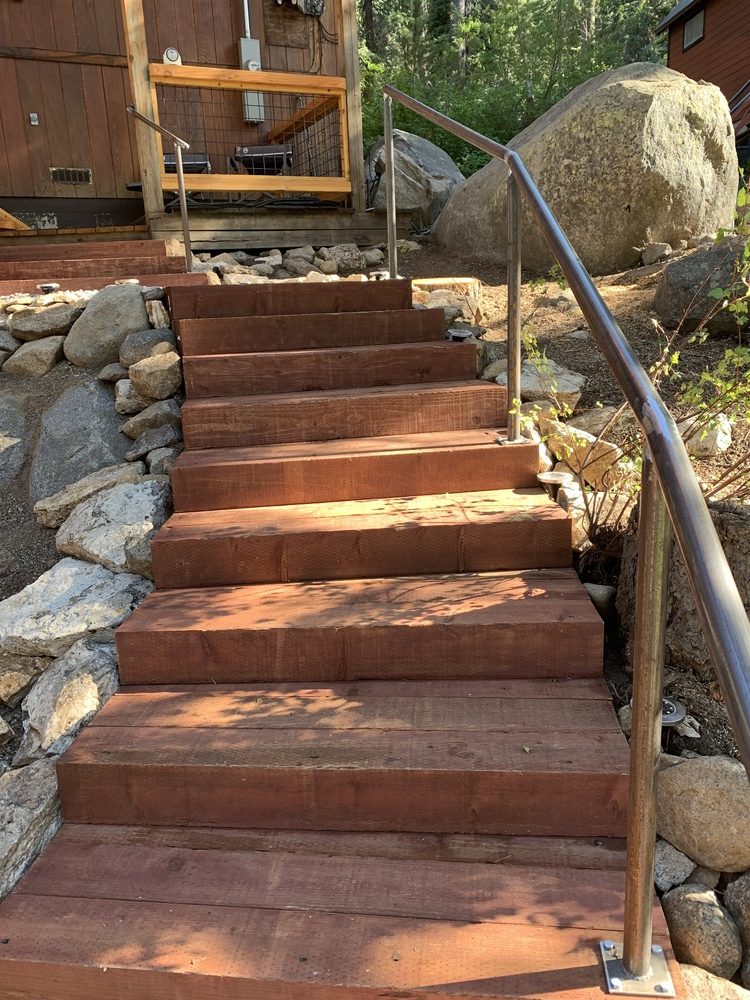 Railroad Ties Steps